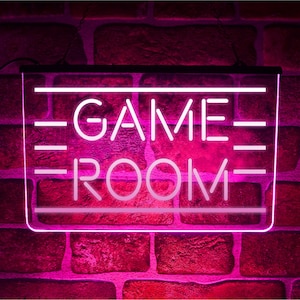 Game Room LED Neon Light Sign Hanging Lit up USB Wall - Etsy