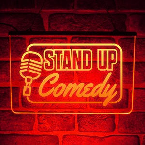 Stand up Comedy Night LED Neon Light Sign | Hanging USB Window Display ...