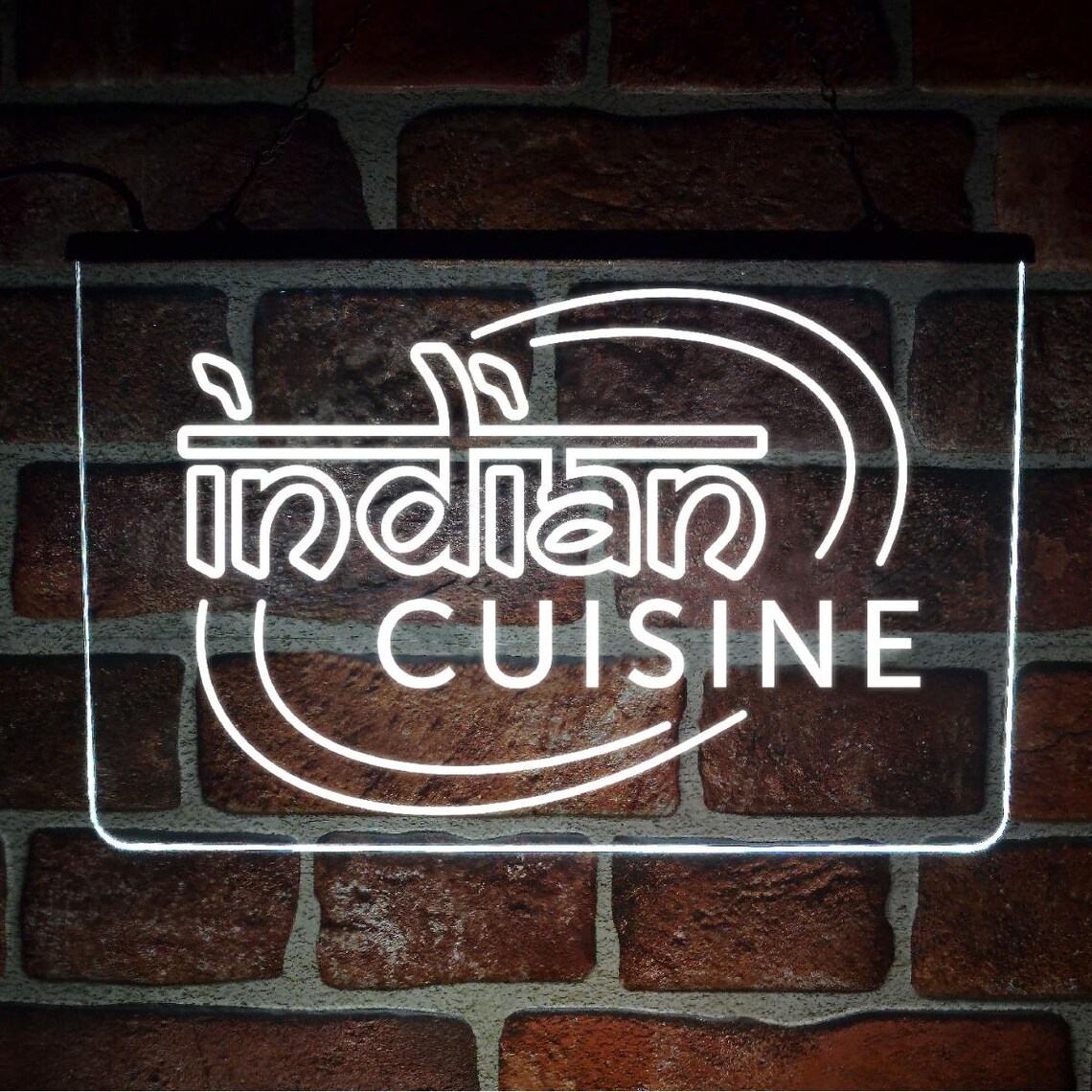 Indian Takeaway Curry LED Neon Light up Window Display Sign for Shop ...