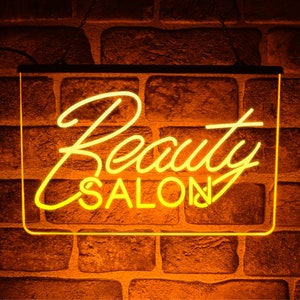 Beauty Salon LED Neon Light Sign | Window Display Décor for Home ...