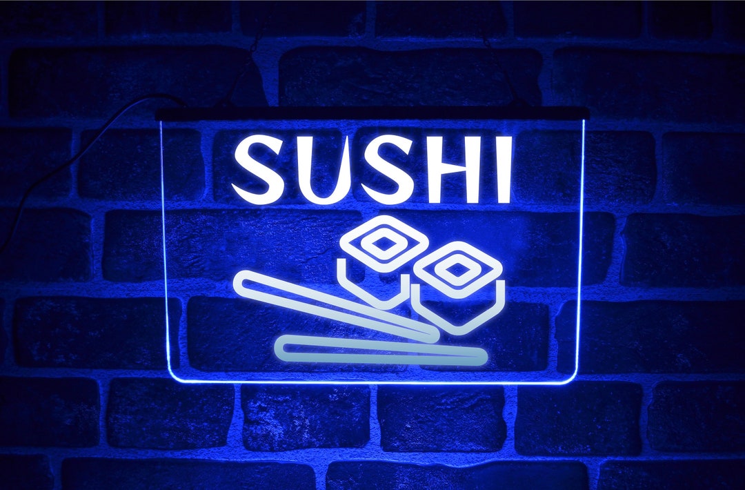 Neon Sushi LED Light up Sign Window Shop Display for Japanese Food ...
