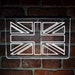 Union Jack LED Neon Light Sign | Lit up Great Britain UK England Flag ...