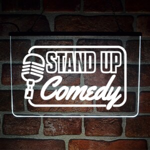 Stand up Comedy Night LED Neon Light Sign | Hanging USB Window Display ...