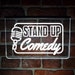 Stand up Comedy Night LED Neon Light Sign | Hanging USB Window Display ...