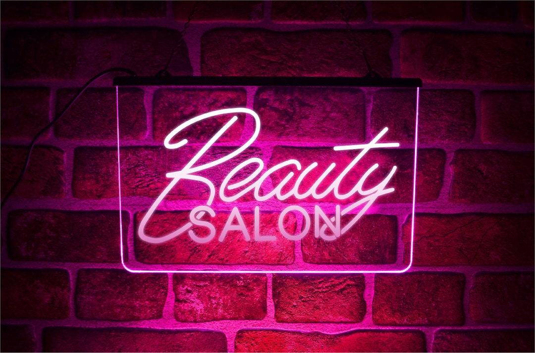 Beauty Salon LED Neon Light Sign | Window Display Décor for Home ...