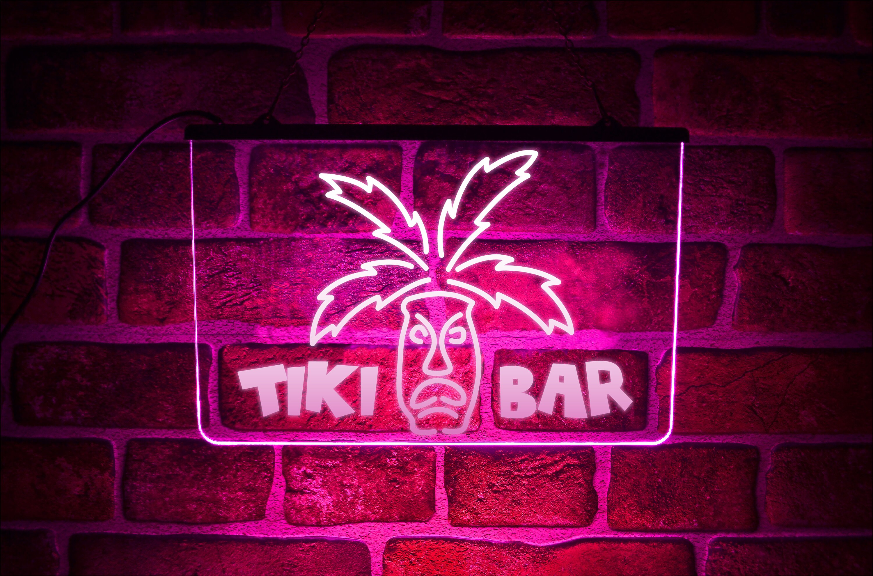 Tiki Bar LED Neon Light up Sign Hanging Wall Display Décor | Etsy UK