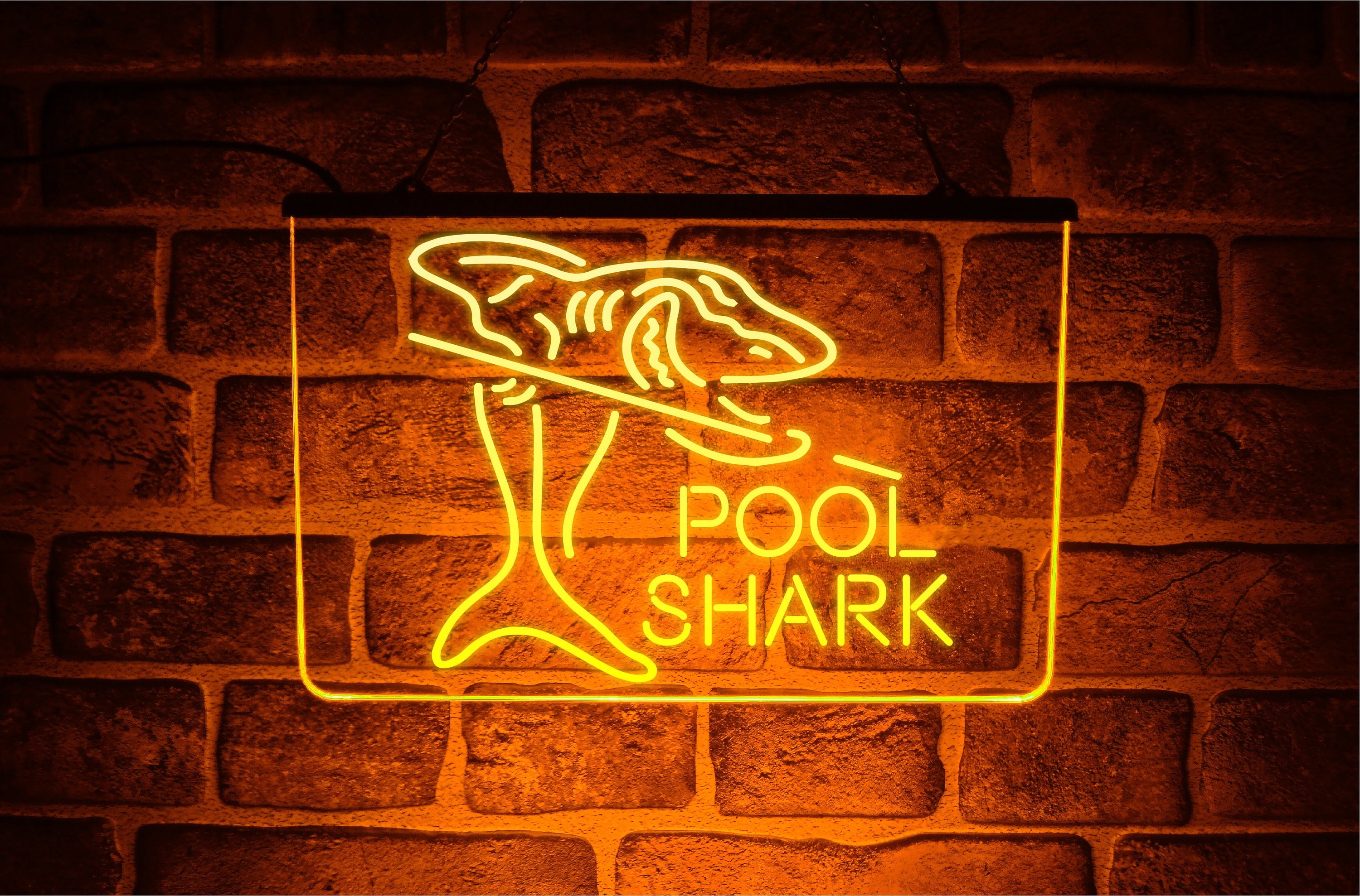 Pool Shark LED Neon Light Sign Lit up USB Display Plaque for - Etsy UK
