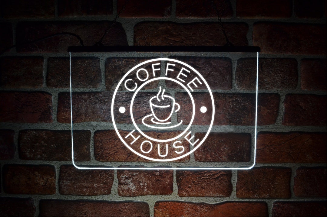 Coffee House Open LED Neon Light Sign | USB Powered Home Décor or ...