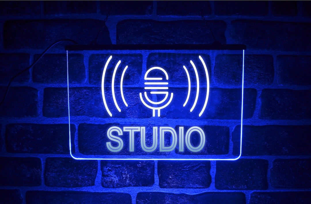 Music Studio Neon LED Neon Light up Sign Wall Art for Radio DJ ...