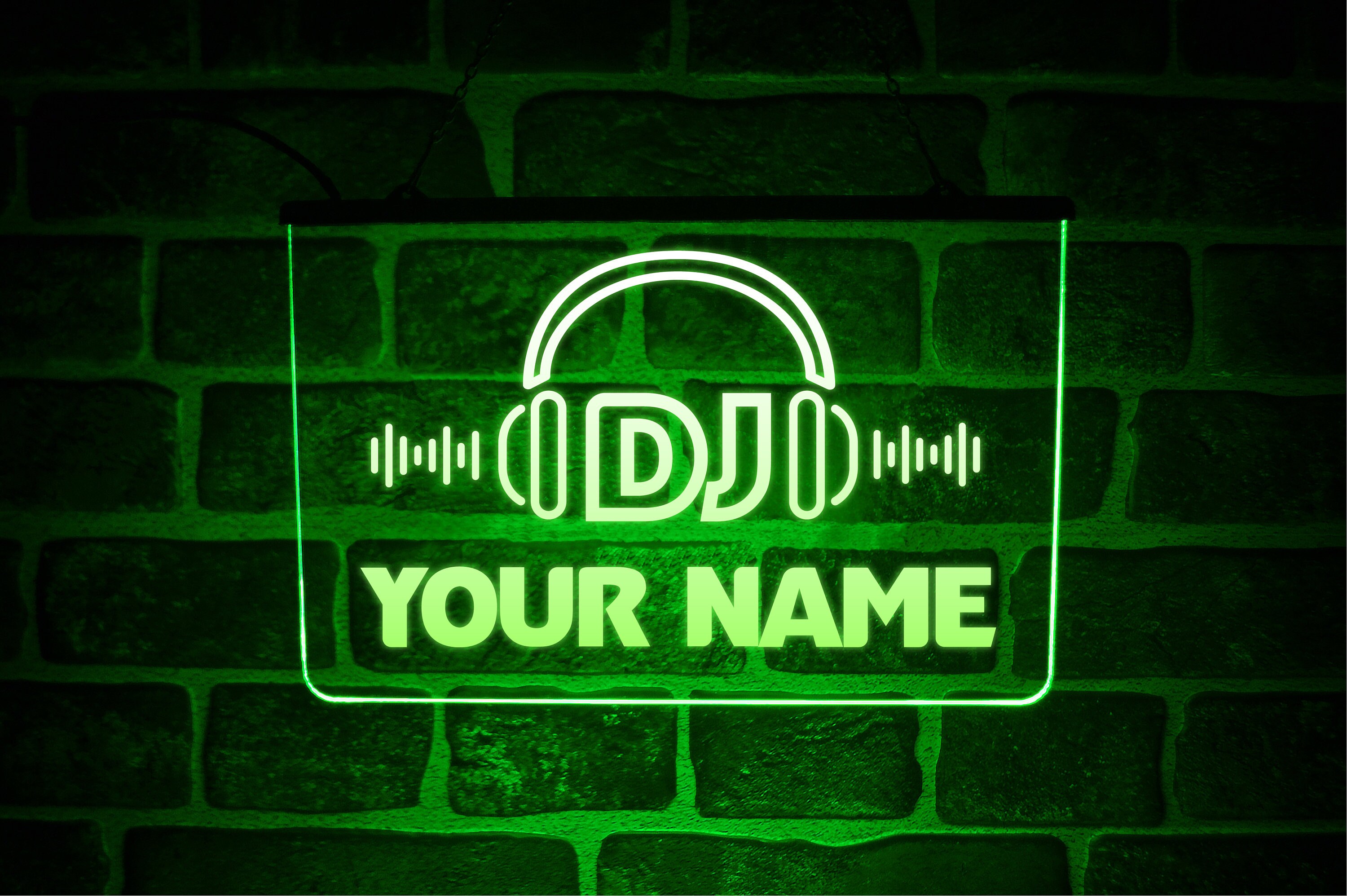 Custom DJ Neon LED Light Sign Plaque for Personalised Radio - Etsy UK