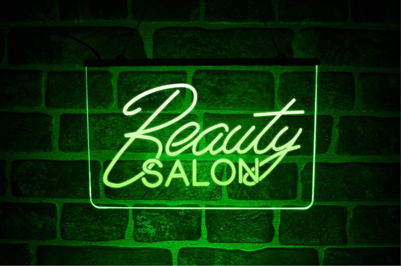 Beauty Salon LED Neon Light Sign | Window Display Décor for Home ...