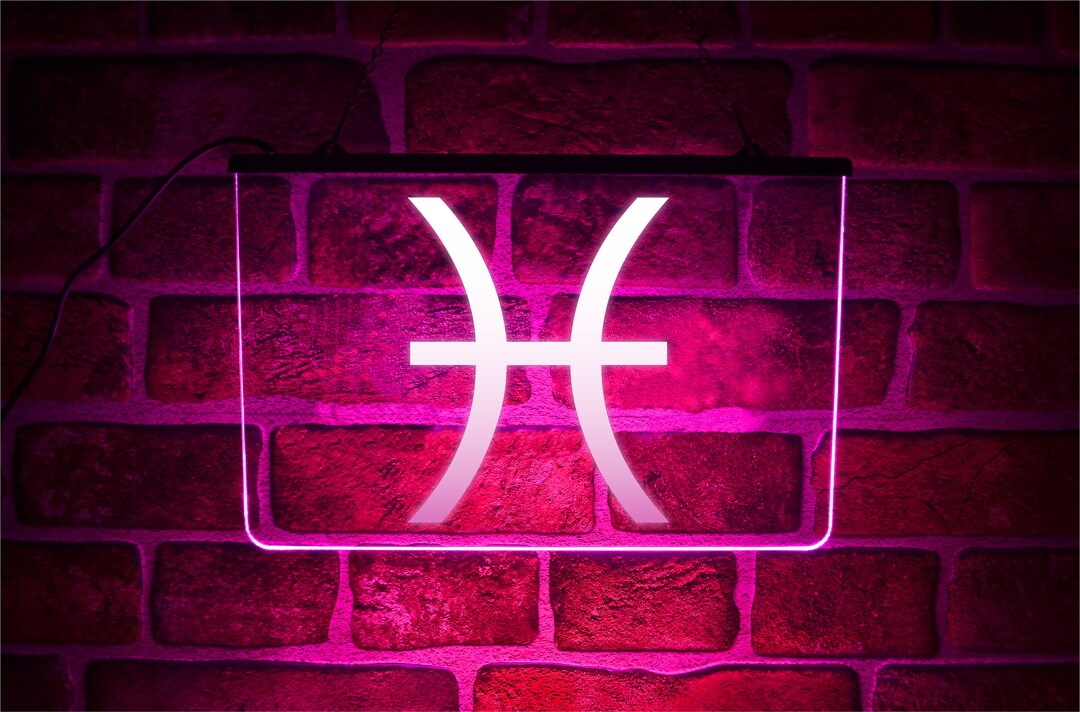 Pisces Star Sign | LED Neon Light up Sign | Zodiac Astrology Symbol ...