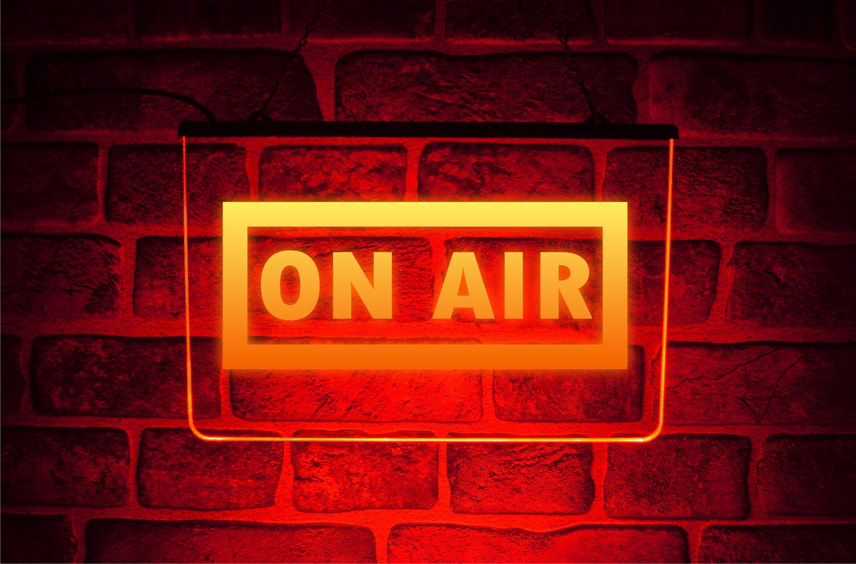 On Air LED Neon Light up Sign | Hanging Wall Illuminated Display for ...