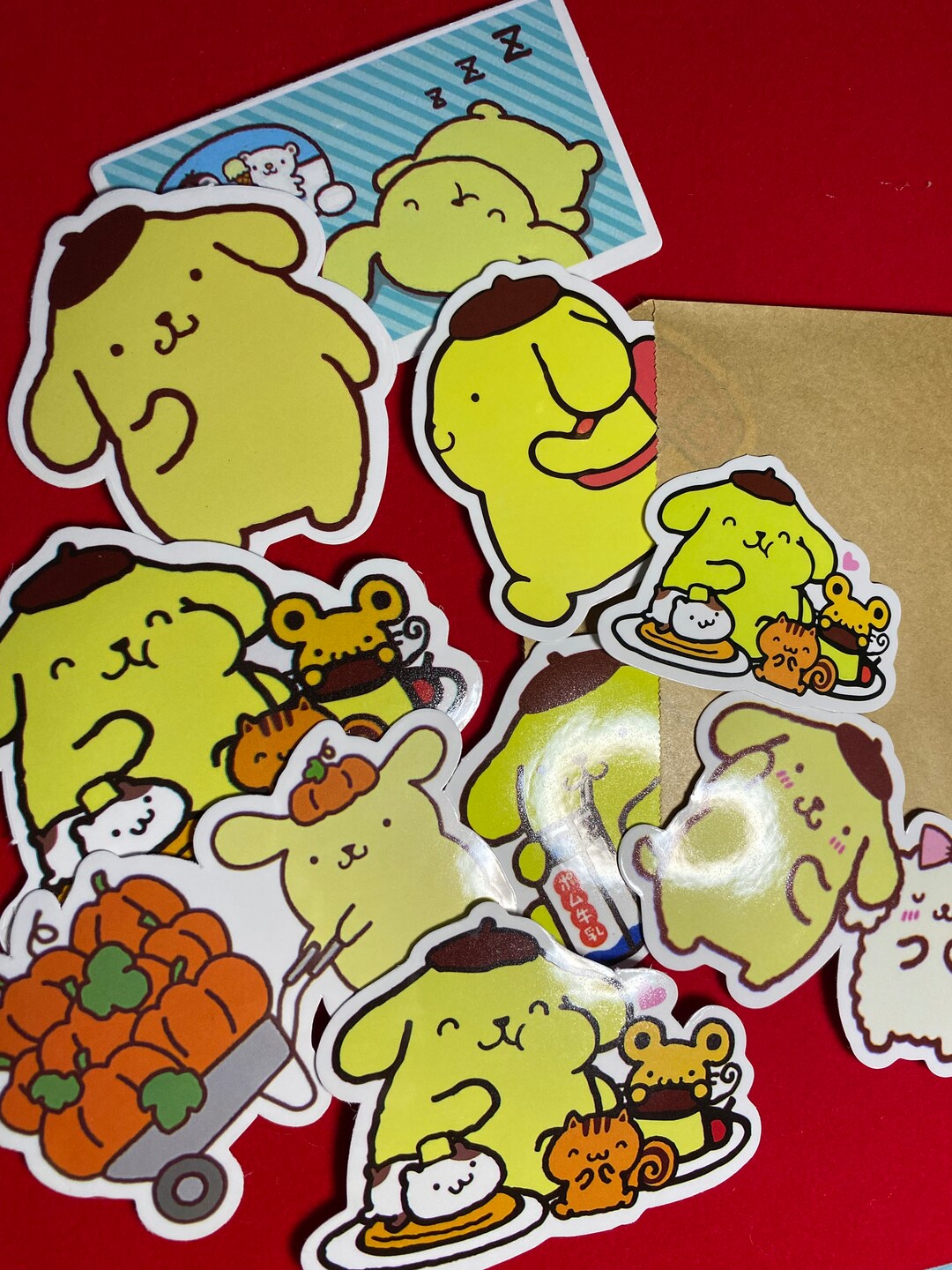 Blessings Bag POMPOMPURIN Sticker Singles Decorate Notebooks Water ...