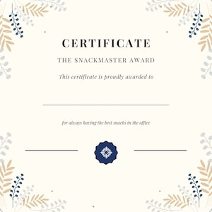 Funny Office Certificate Awards - Set of 15 - INSTANT DOWNLOAD ...