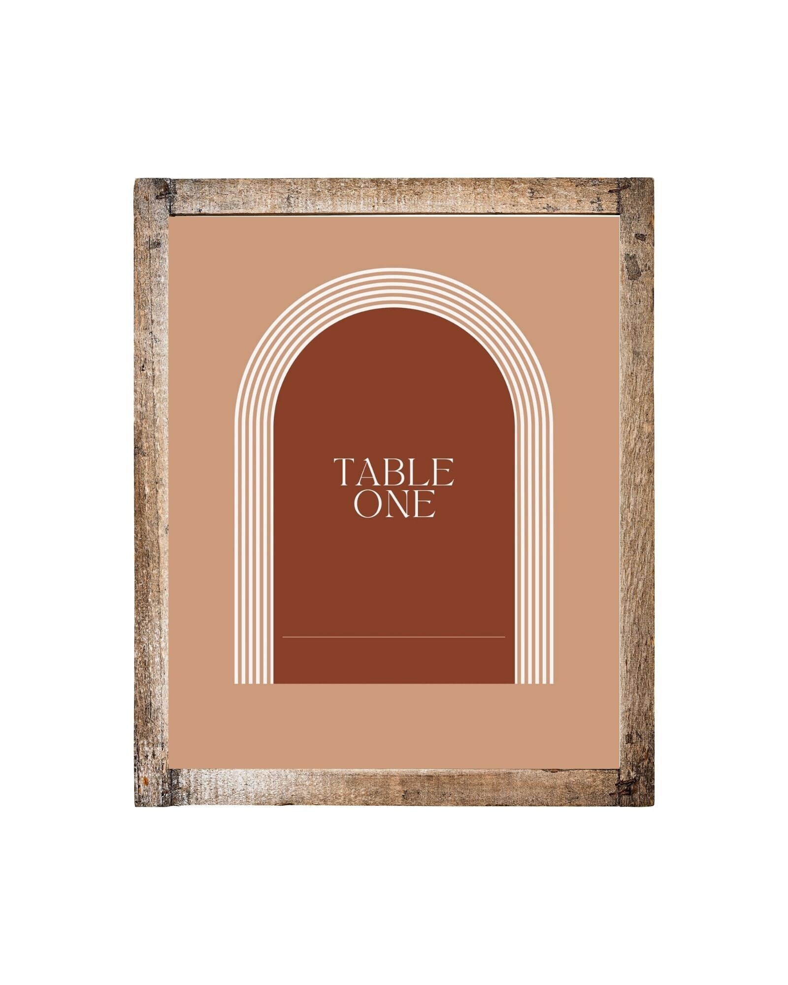 Boho Wedding Table Numbers, Printable, Signs 1-20 INSTANT DOWNLOAD ...