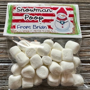 Snowman Poop Christmas Candy Party Favors, Christmas Chocolate Candy ...
