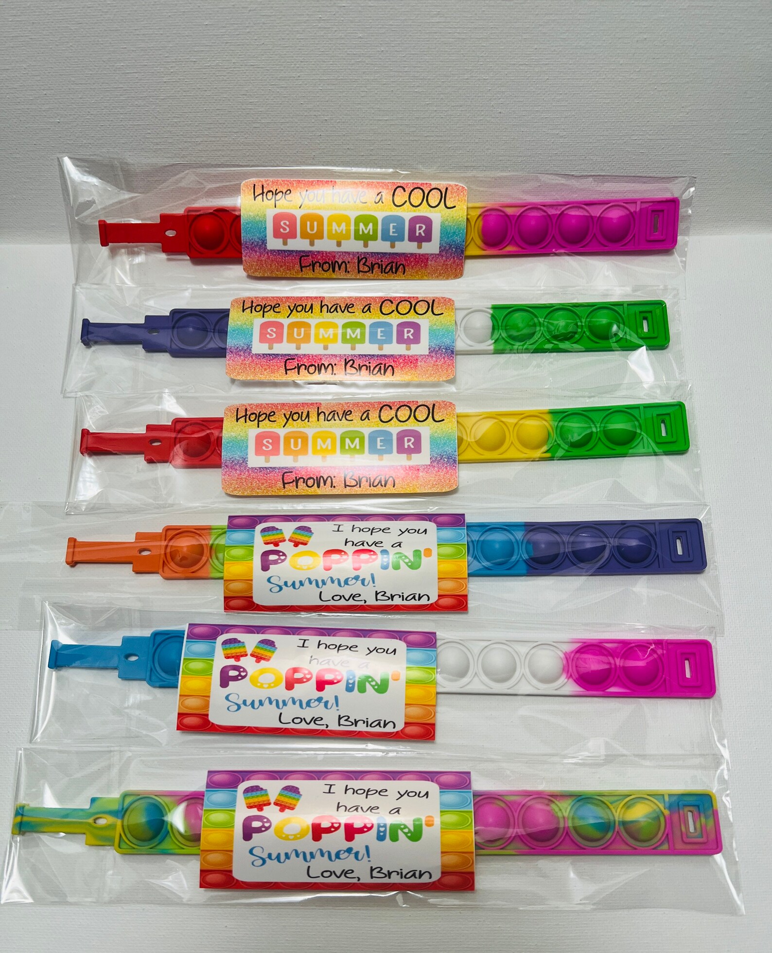 Pop It Bracelet End of School Gift Classroom Gifts - Etsy