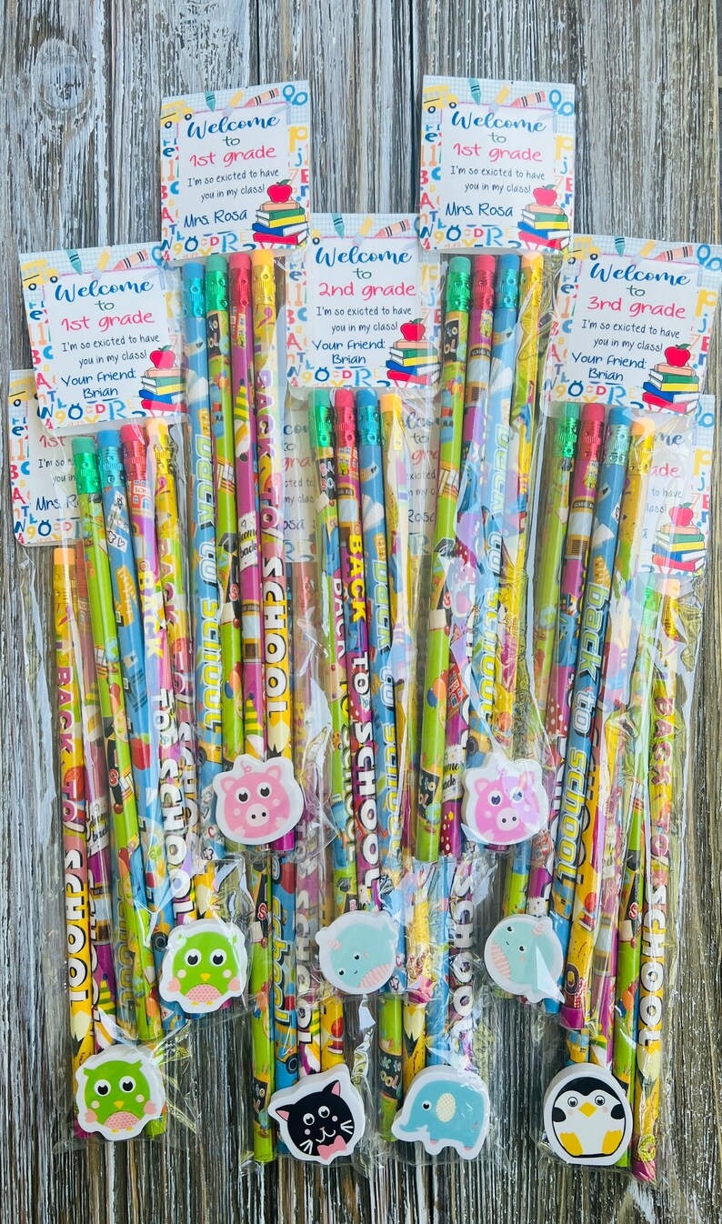 Personalized Back to School Pencil Gift Favors Pencils - Etsy