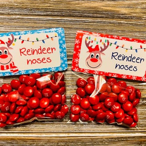 Reindeer Noses Chocolate Candy , Christmas Candy, Gag Gift, White ...