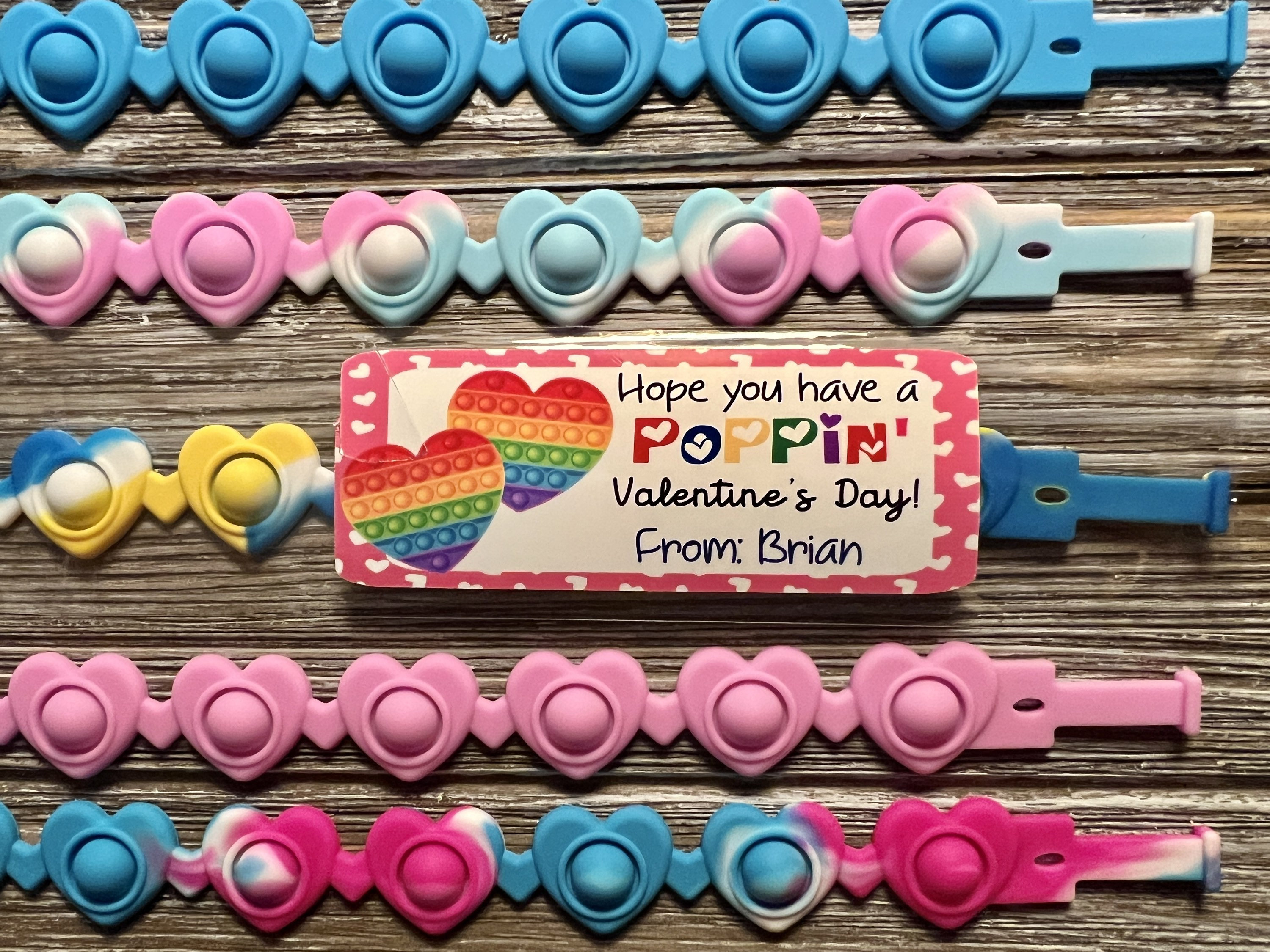 Kids Valentines Day Favors Pop It Valentines Gift for Kids - Etsy