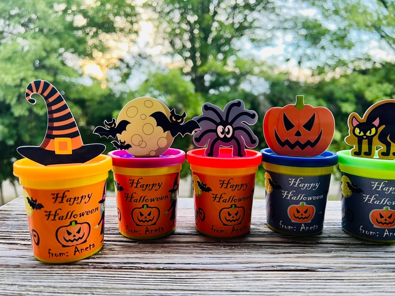 Halloween Playdoh Party Favors Personalized Gifts for Kids - Etsy
