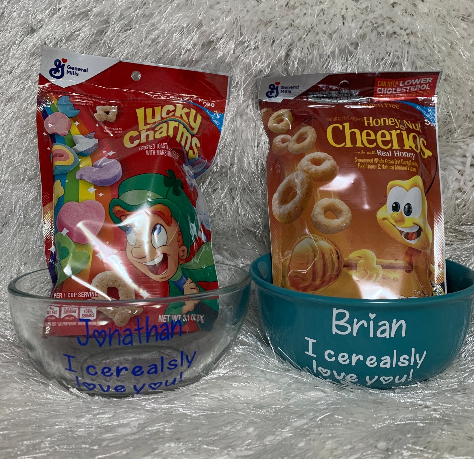 Personalized I Cerealsly Love You Cereal Bowls Cereal Bowl - Etsy