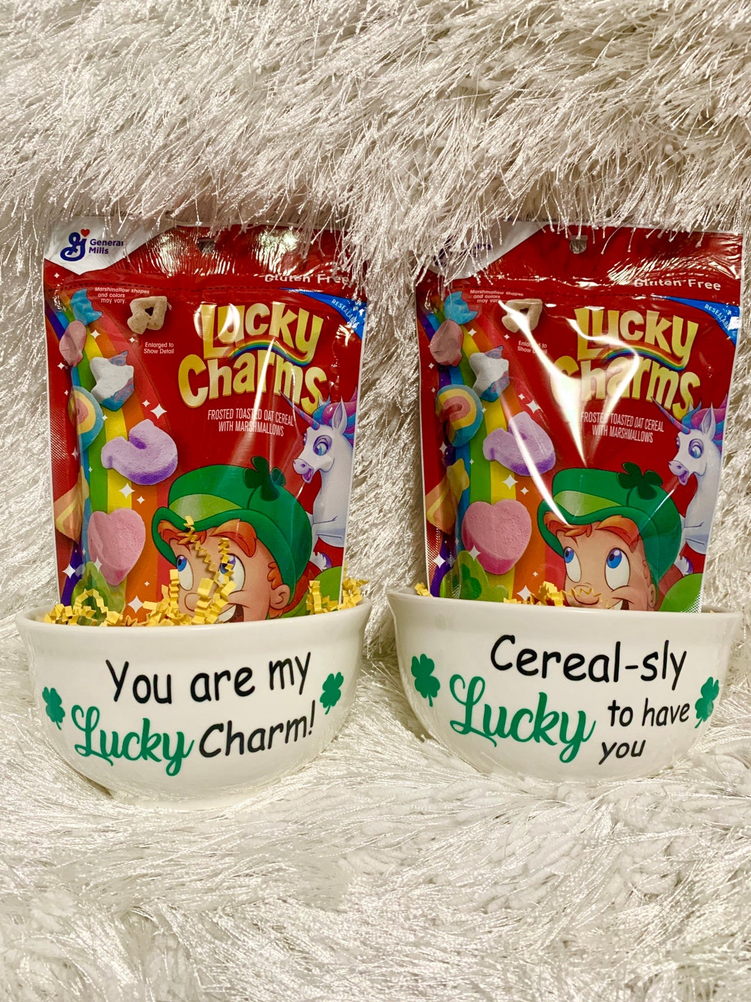 Lucky Charm Bowl | Personalized Cereal Bowl | Personalized Gift | Gift ...