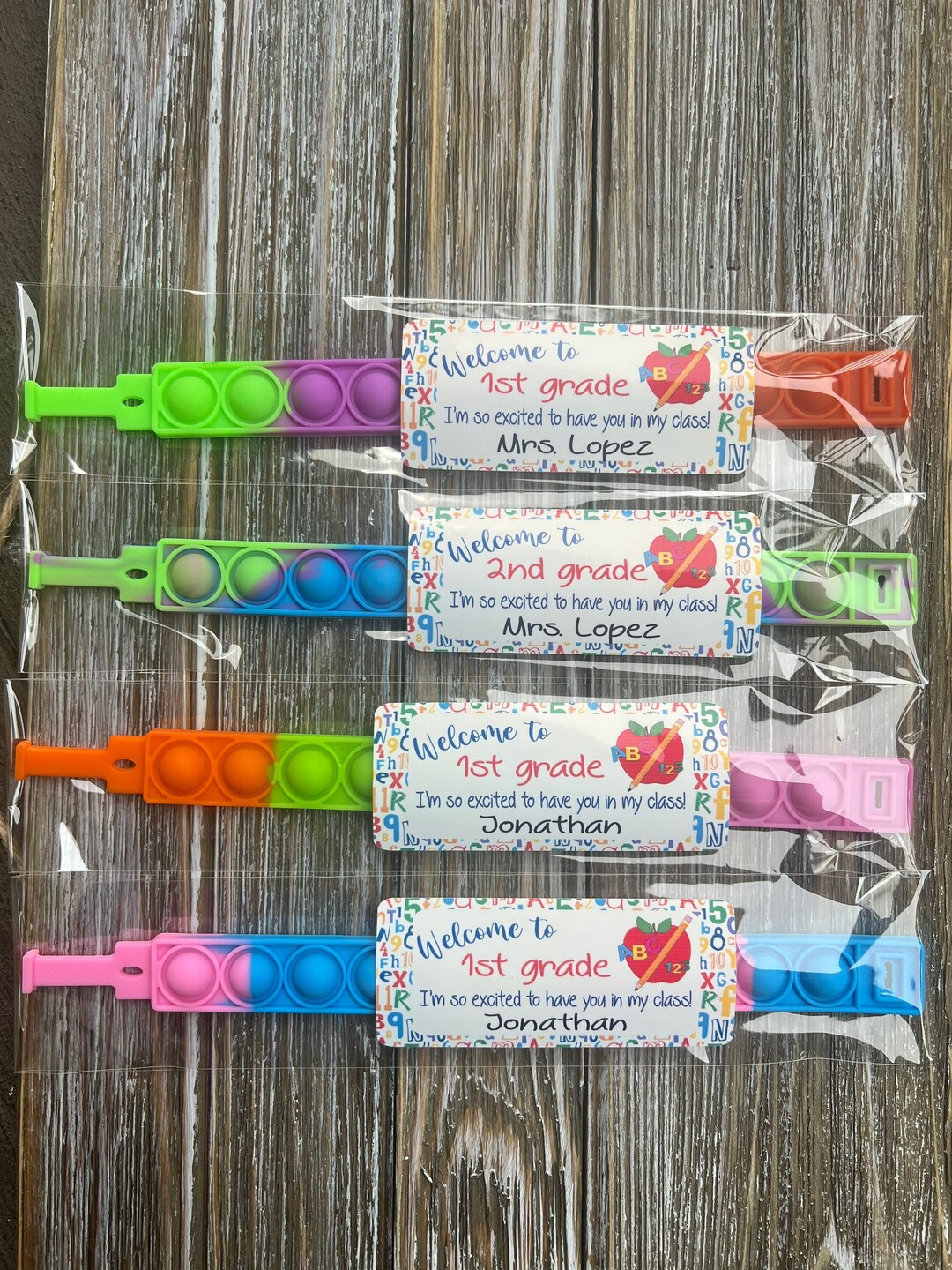 Pop It Bracelet, Back to School Gift, Classroom Gifts , Student Gift ...