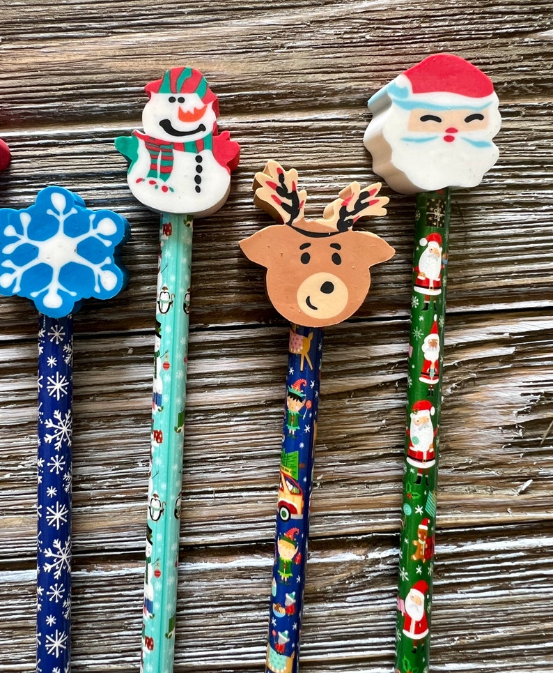 Personalized Kids Christmas Pencil, Party Favors, Classroom Gift ...
