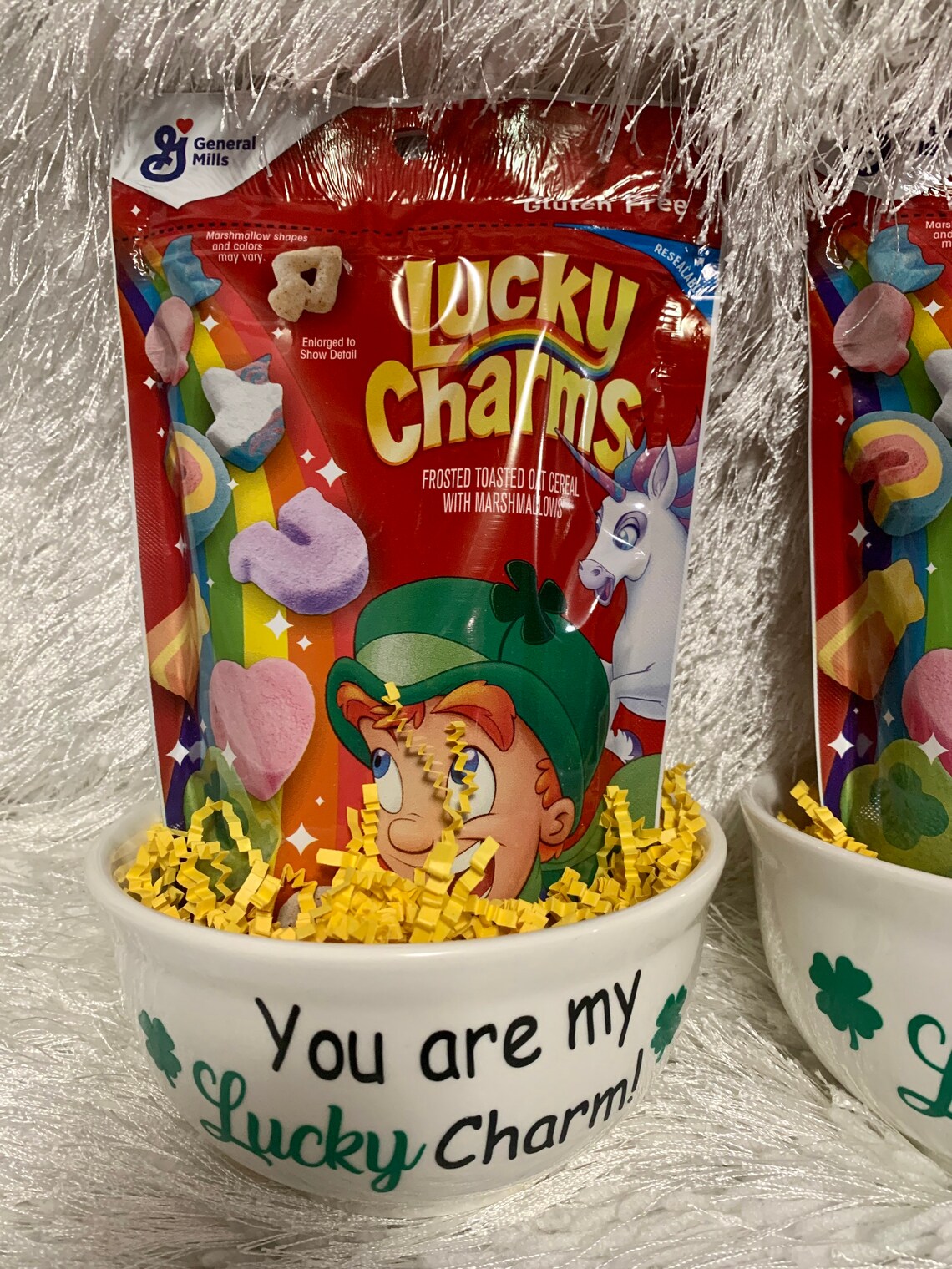 Lucky Charm Bowl Personalized Cereal Bowl Personalized - Etsy