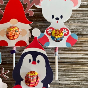 Christmas Lollipop Holder, Stocking Stuffers, Christmas Party Favors ...