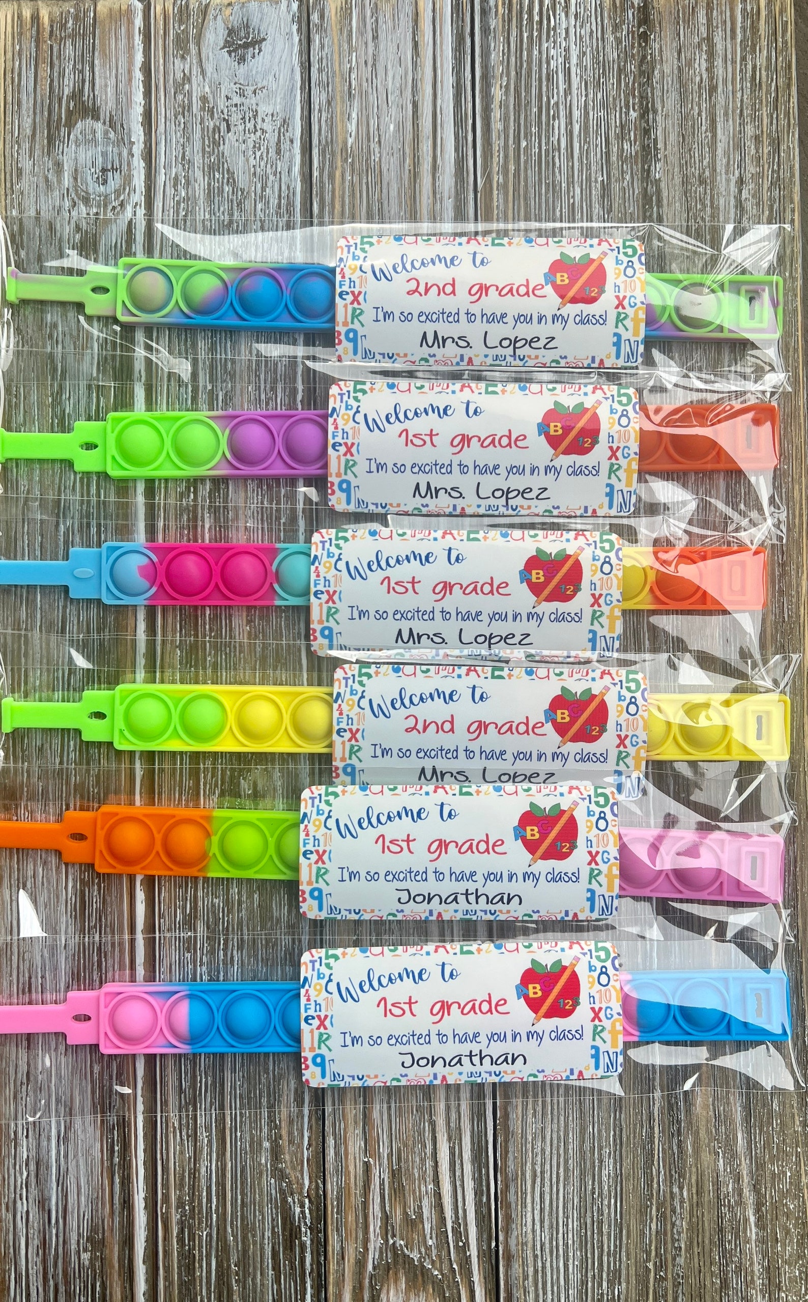 Pop It Bracelet Back to School Gift Classroom Gifts - Etsy