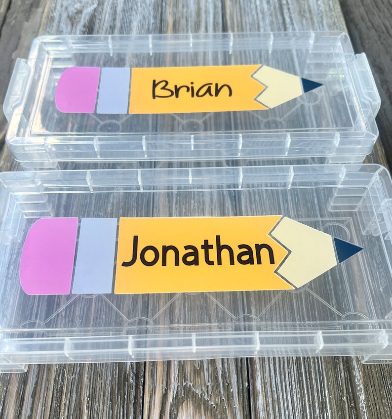 Personalized Pencil Crayon Box School Supplies Pencil Box - Etsy