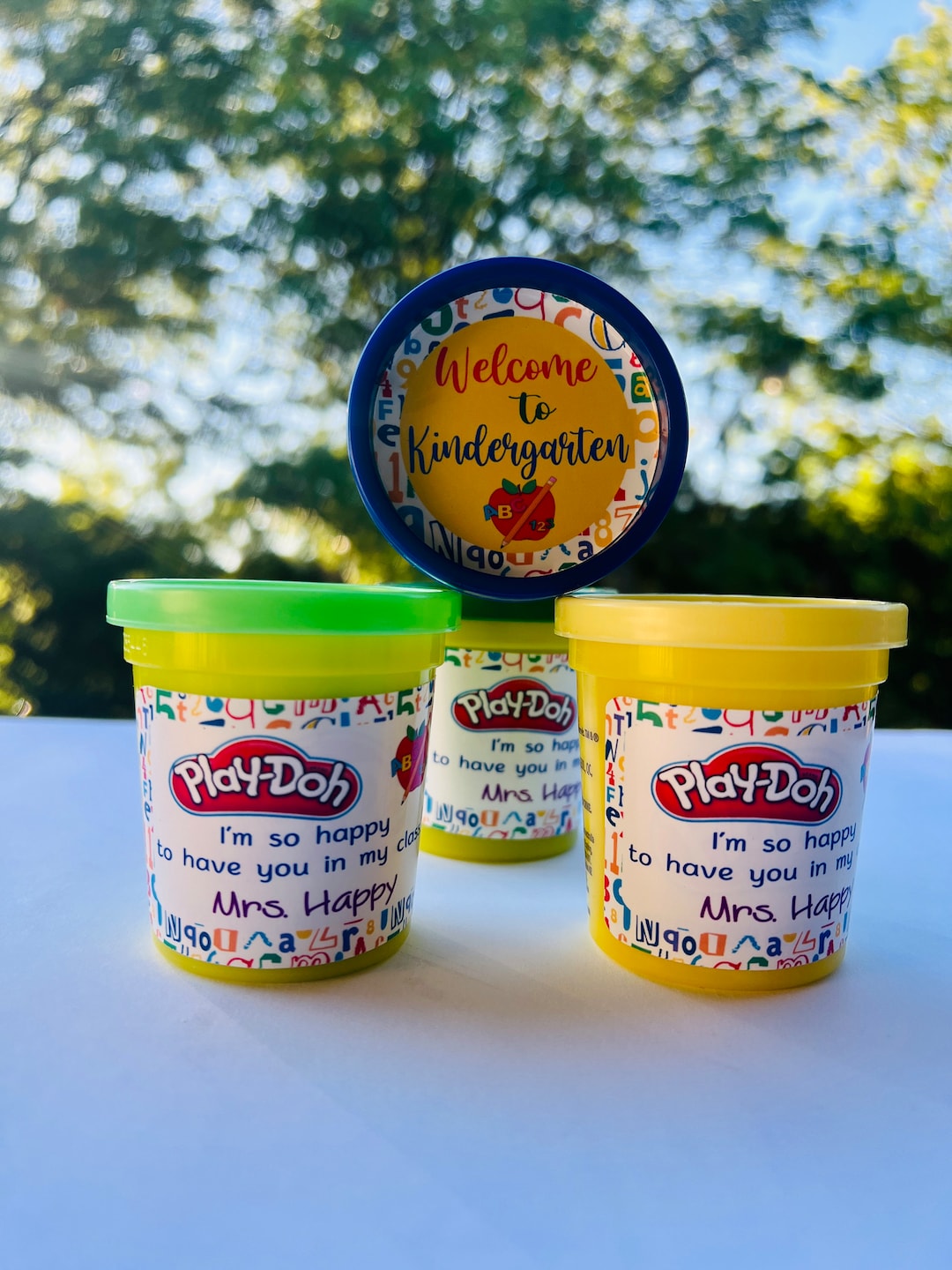 Back to School Play-doh , Playdough , Personalized Student Gift, Back ...