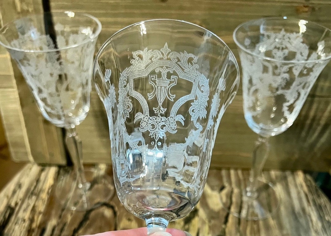 Morgantown Virgina Pattern , Wine Goblets, Wine Glasses, Crystal Wine ...