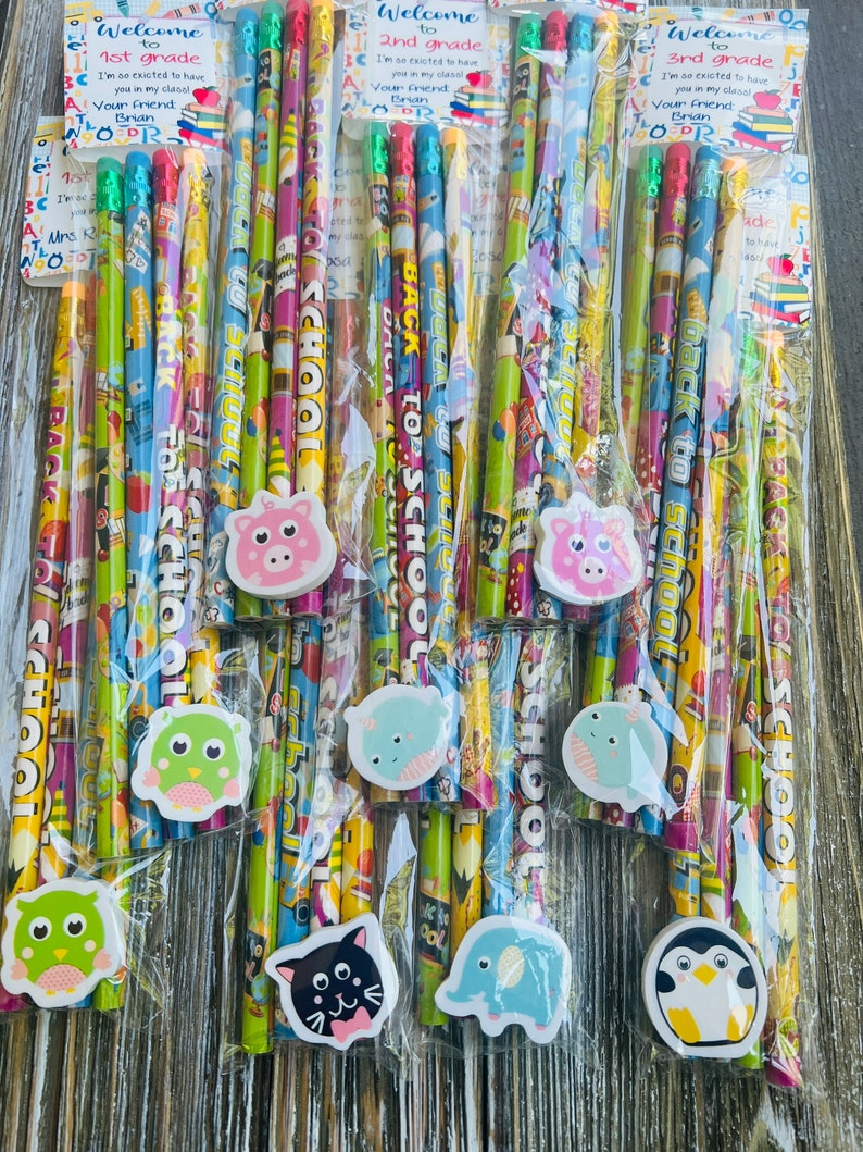 Personalized Back to School Pencil Gift Favors Pencils - Etsy