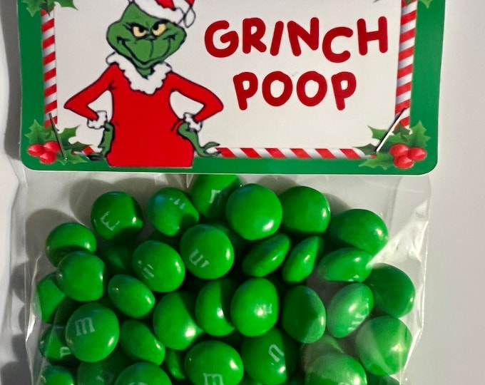 Grinch Poop, Christmas Funny Gift, Gag Gifts, Green Candy, Christmas ...