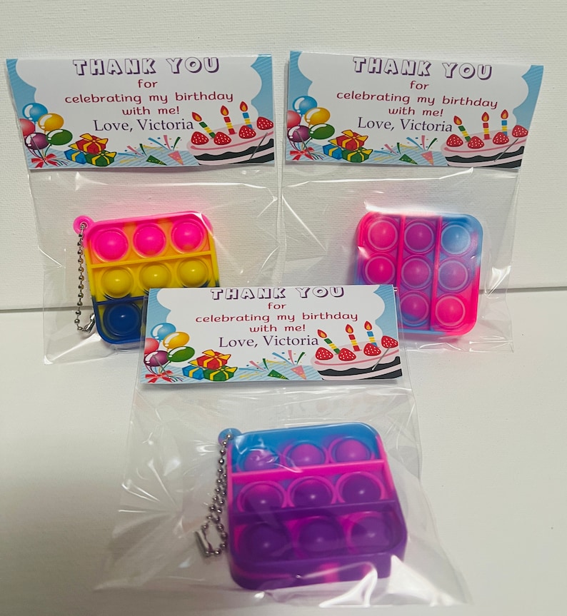 Birthday Party Favors, Kids Party Favors, Classroom Gifts , Pop It ...