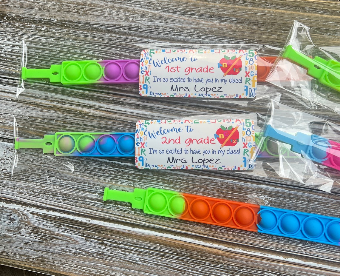 Pop It Bracelet, Back to School Gift, Classroom Gifts , Student Gift ...