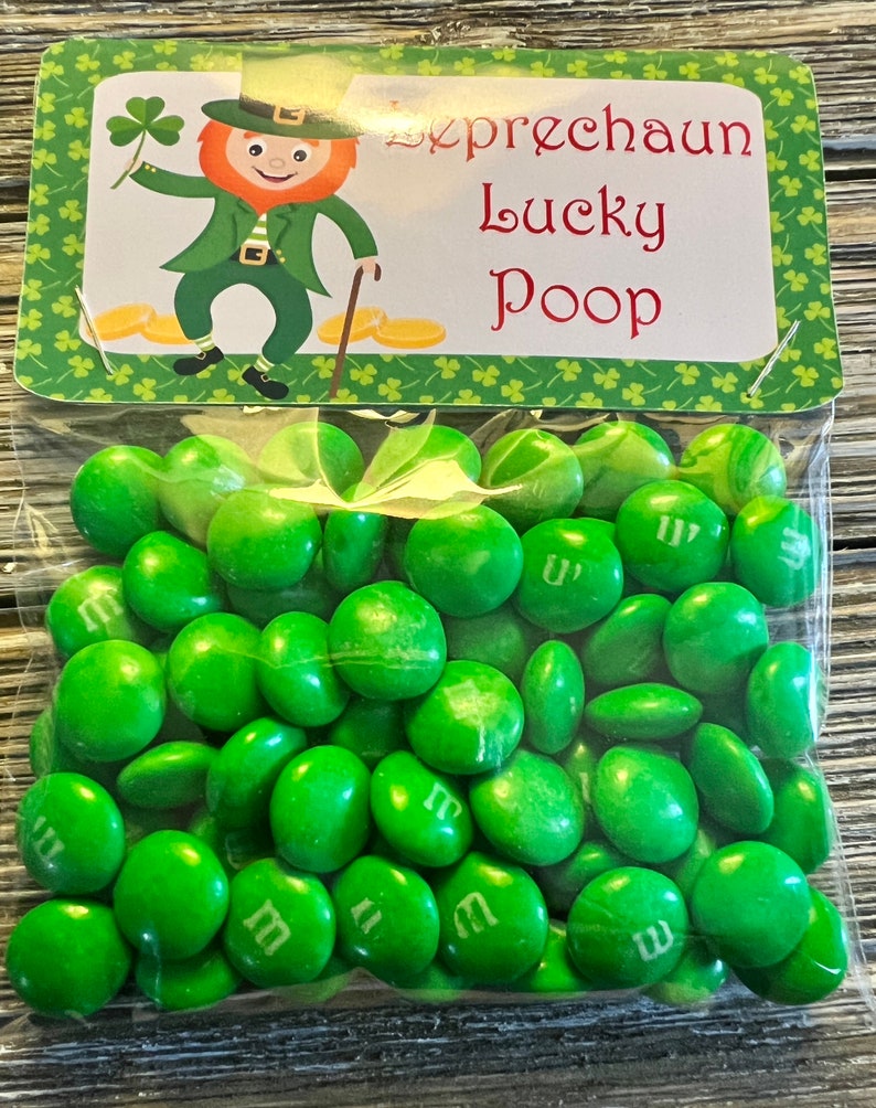 Leprechaun Lucky Poop Candy Treat Bag Party Favors Candy St - Etsy
