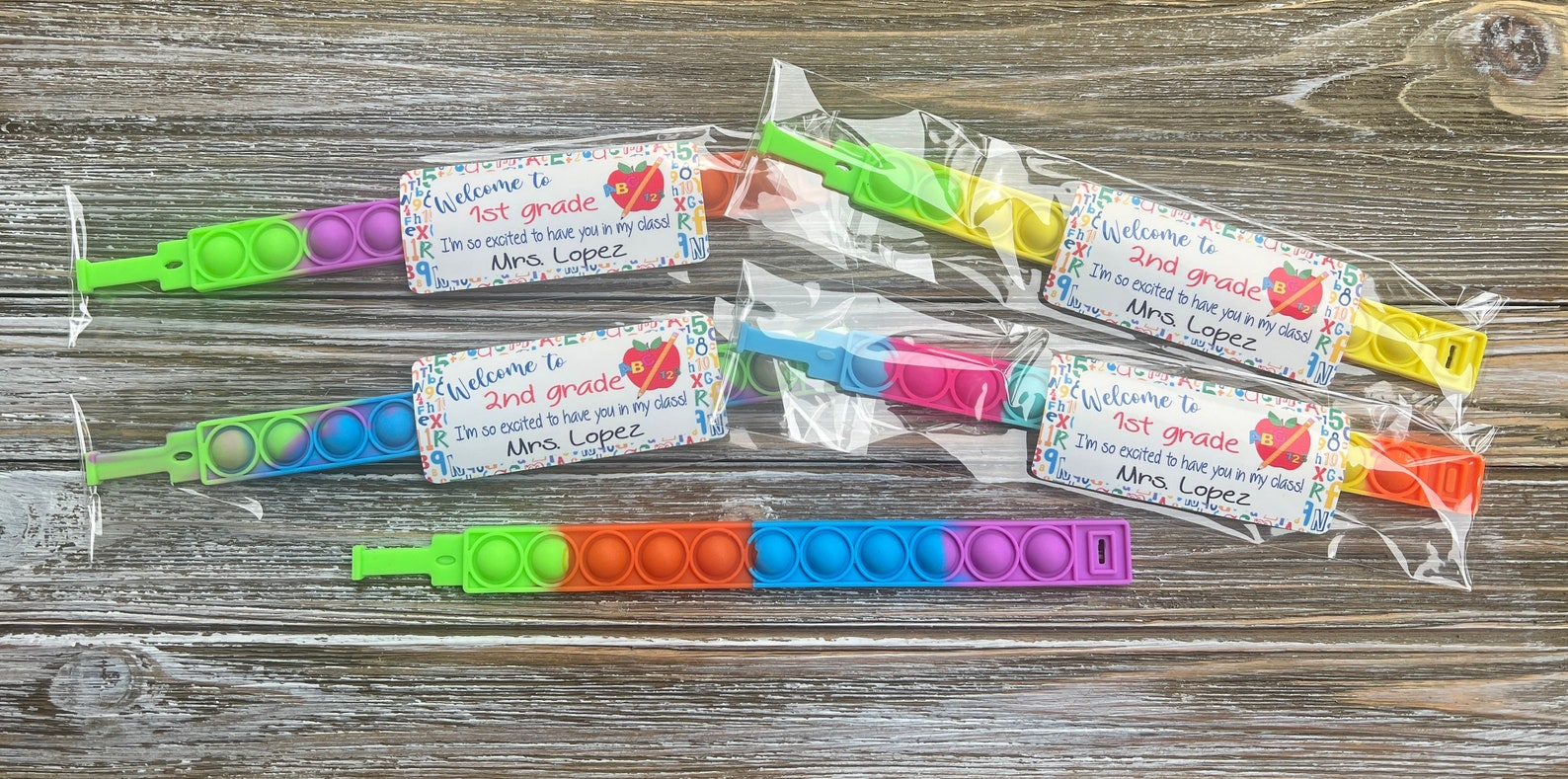 Pop It Bracelet, Back to School Gift, Classroom Gifts , Student Gift ...