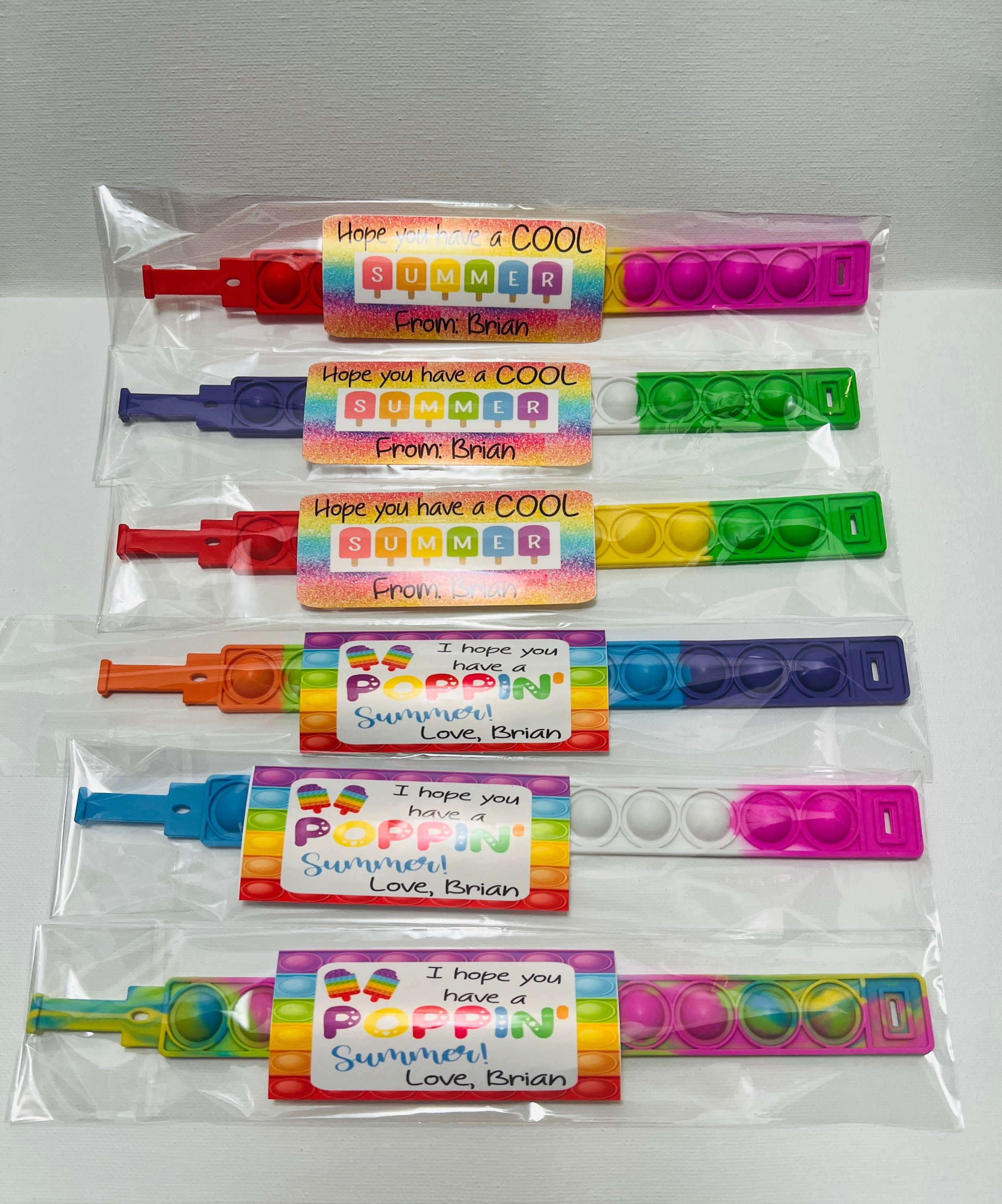 Pop It Bracelet End of School Gift Classroom Gifts - Etsy UK