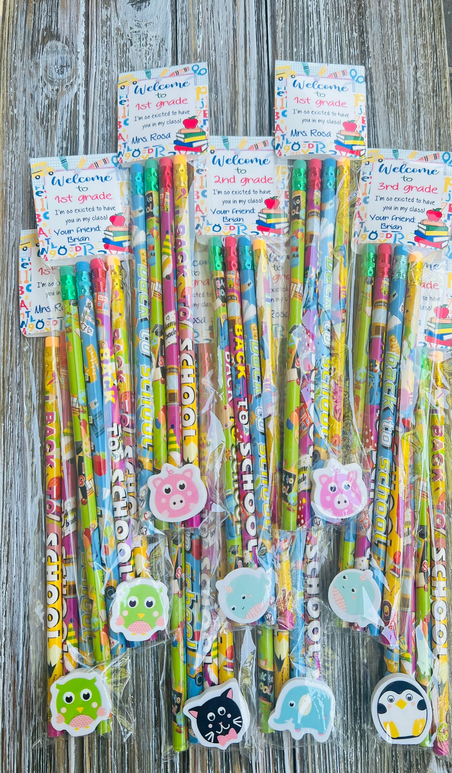 Personalized Back to School Pencil Gift Favors Pencils - Etsy