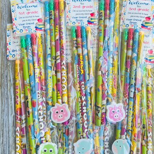 Personalized Back to School Pencil Gift Favors , Pencils, Students ...