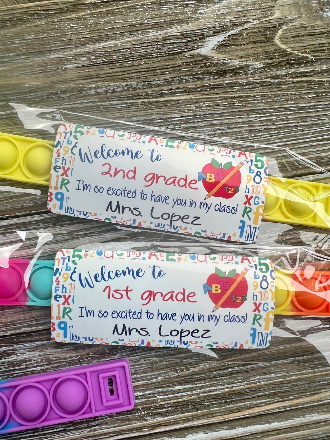 Pop It Bracelet Back to School Gift Classroom Gifts - Etsy