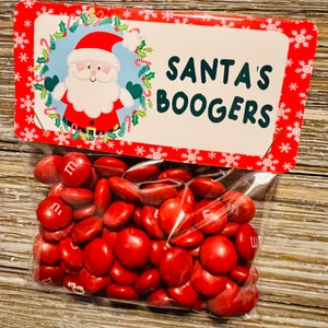 Santa Boogers Chocolate Christmas Candy Party Favors, Chocolate Candy ...