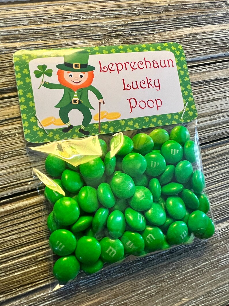 Leprechaun Lucky Poop Candy Treat Bag Party Favors Candy St - Etsy
