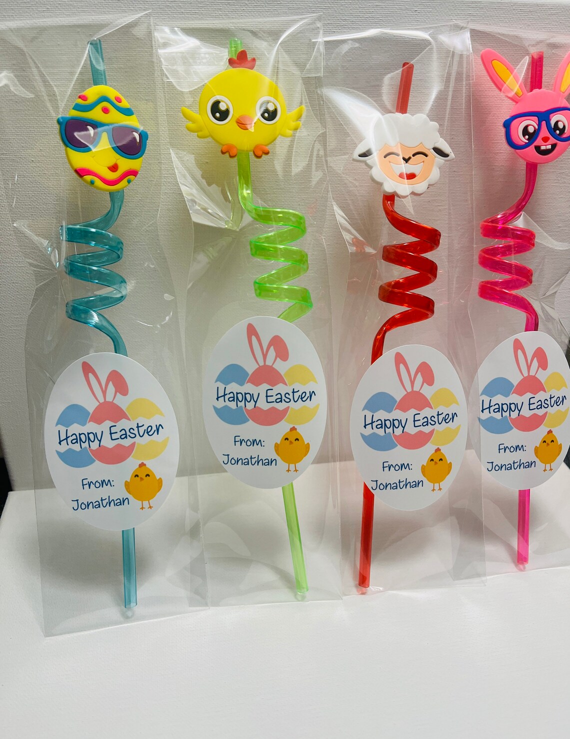 Reusable Easter Straw , Easter Party Favors , Easter Basket Stuffers ...