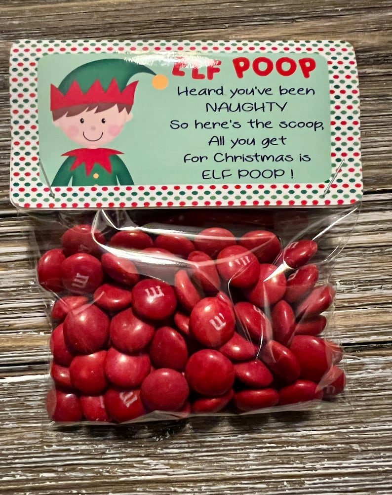 Elf Poop Christmas Candy Party Favors Christmas Chocolate - Etsy